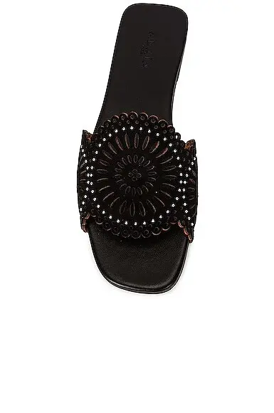 Alaïa Perforated Molukai Mules - Noir