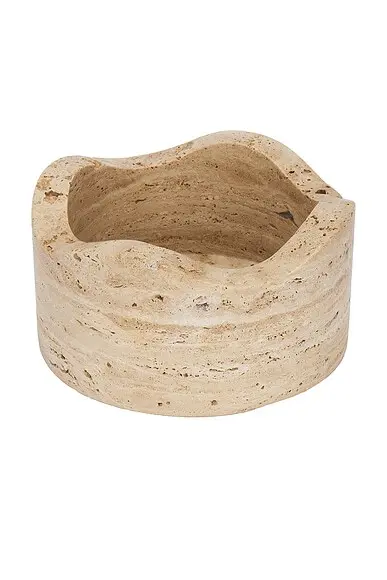 ANASTASIO HOME Hills Bowl - Travertine