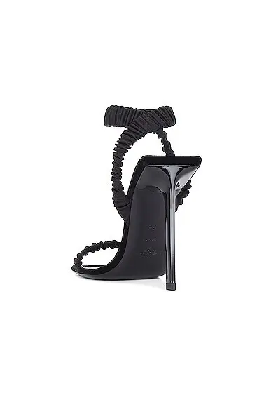 Saint Laurent Pam Ruched Stiletto Sandals
