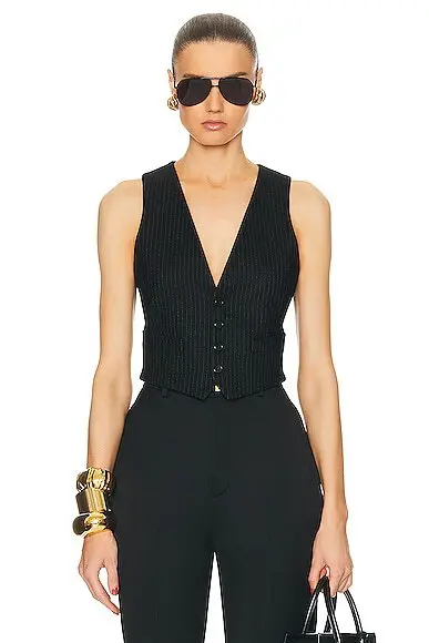 Saint Laurent Gilet Top