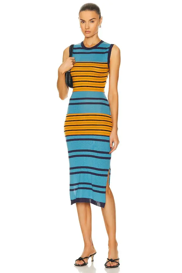 Marni Striped Sleeveless Dress