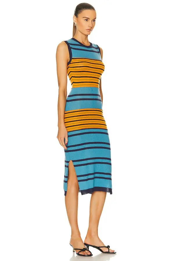 Marni Striped Sleeveless Dress