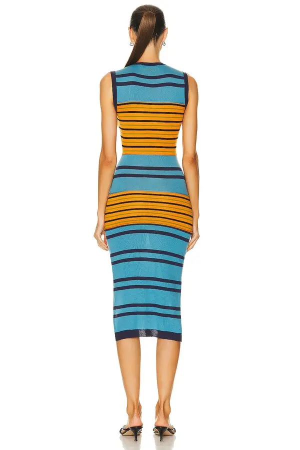 Marni Striped Sleeveless Dress