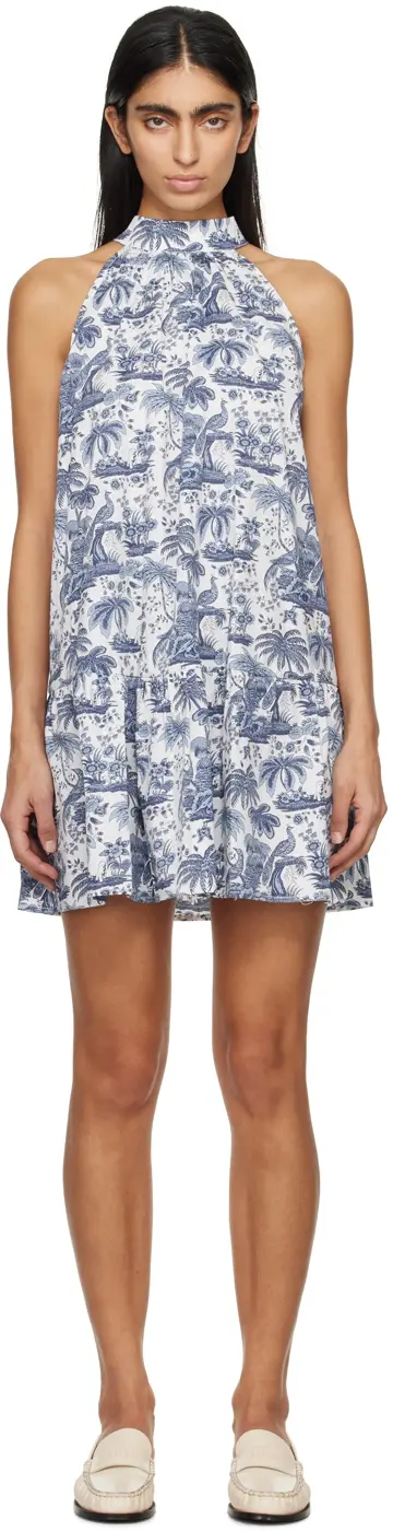 Staud Marlowe Printed Minidress