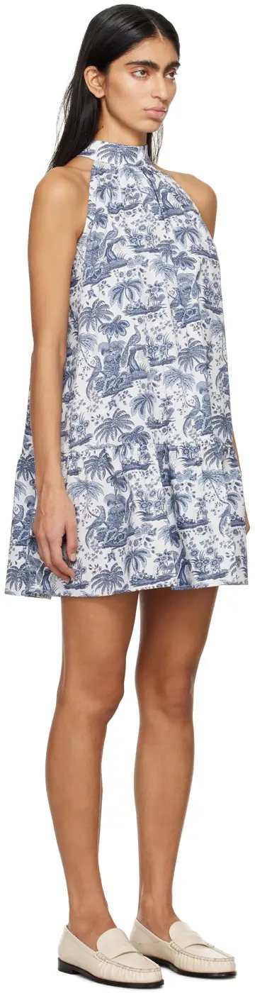Staud Marlowe Printed Minidress