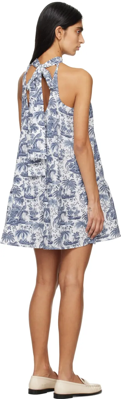 Staud Marlowe Printed Minidress