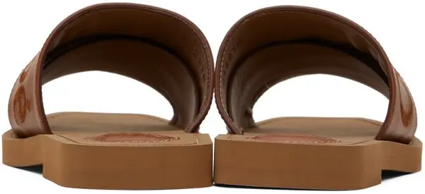 Chloé Brown Woody Slides