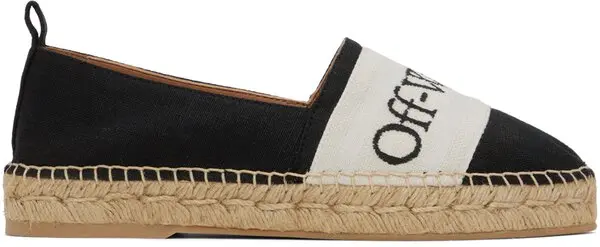 Off-White Bookish Linen Espadrilles