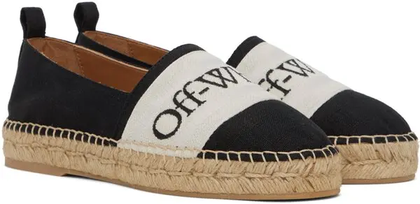 Off-White Bookish Linen Espadrilles
