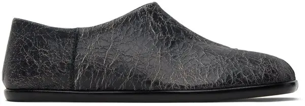 MAISON MARGIELA Black Tabi Babouches Loafers