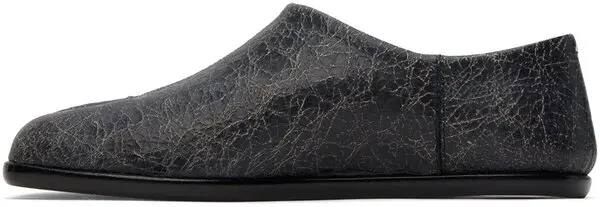 MAISON MARGIELA Black Tabi Babouches Loafers