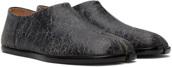 MAISON MARGIELA Black Tabi Babouches Loafers