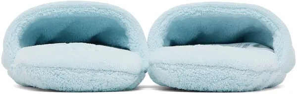 Versace Blue Greca Slippers