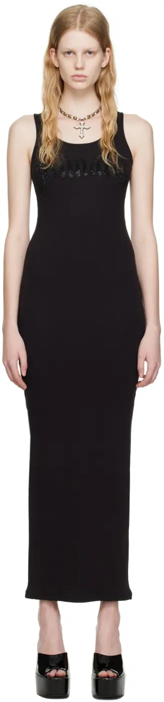 Blumarine Crystal-cut Maxi Dress