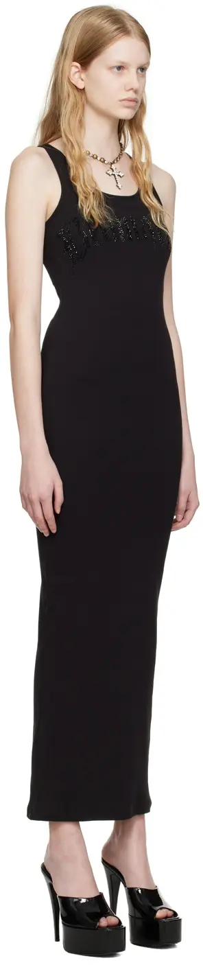 Blumarine Crystal-cut Maxi Dress
