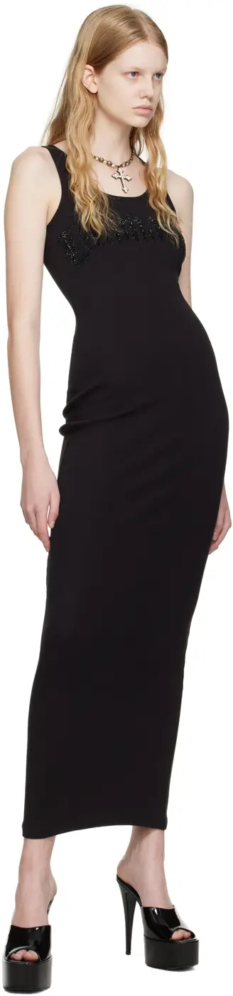 Blumarine Crystal-cut Maxi Dress
