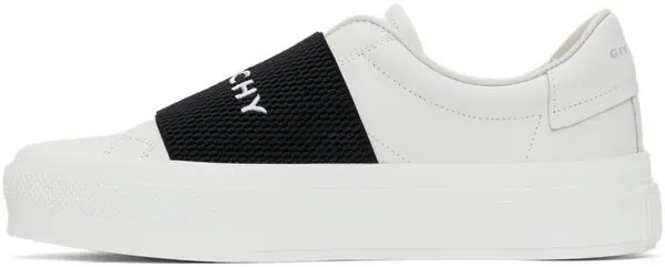Givenchy White & Black City Court Slip-on Sneaker