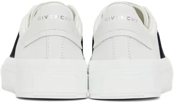Givenchy White & Black City Court Slip-on Sneaker