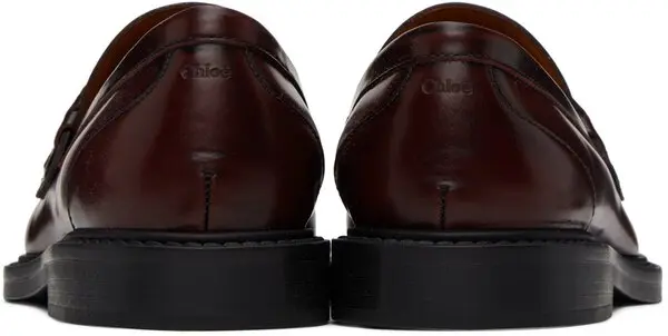 Chloé Burgundy Marcie Loafers