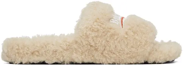 Balenciaga Fleece Slides