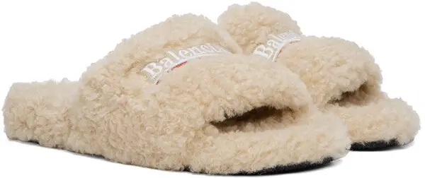 Balenciaga Fleece Slides
