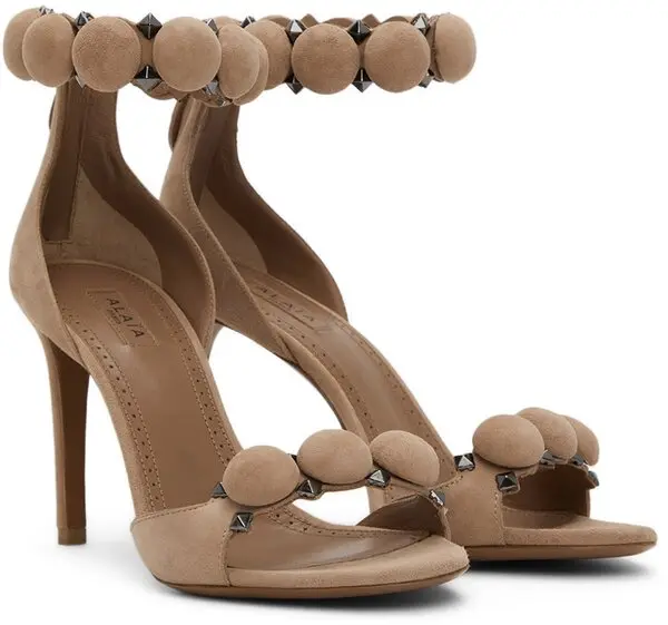 Alaïa Suede Bombe Sandals