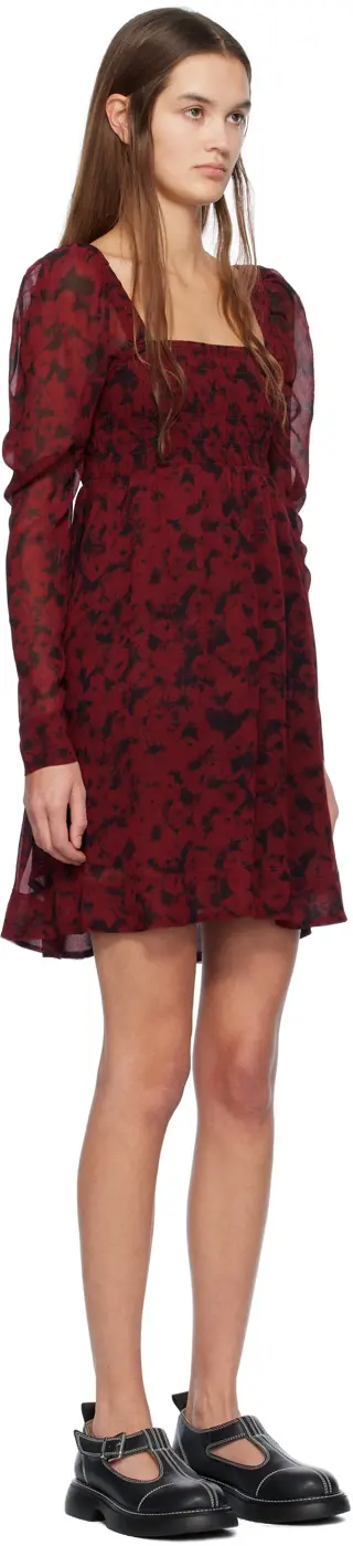 GANNI Printed Mini Dress