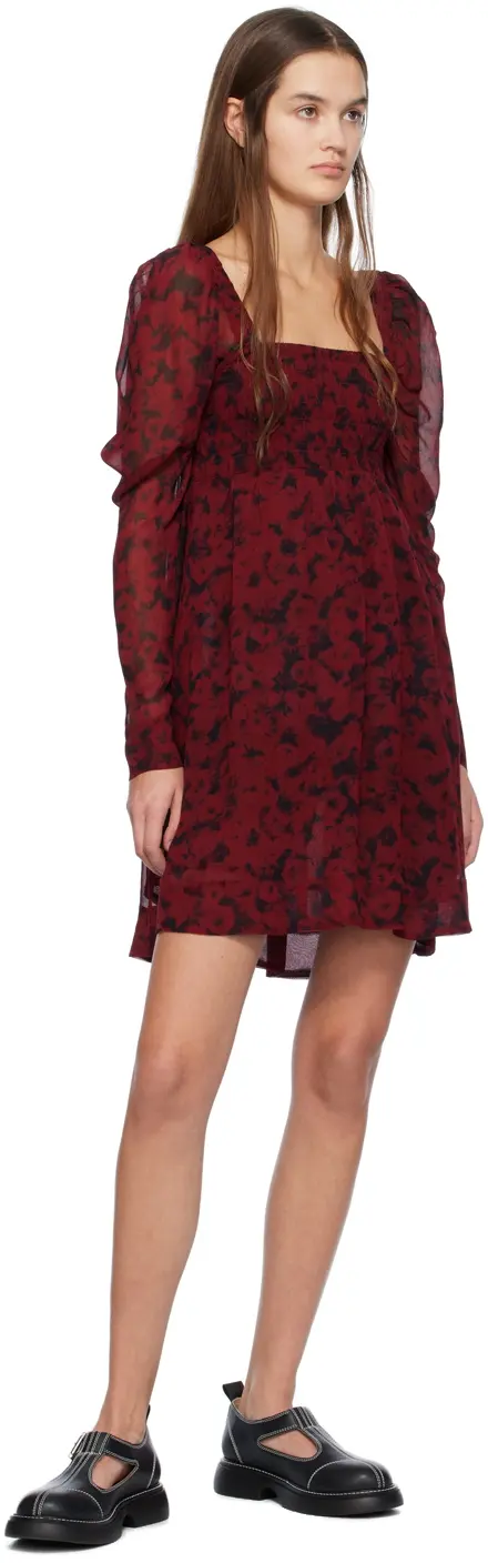 GANNI Printed Mini Dress