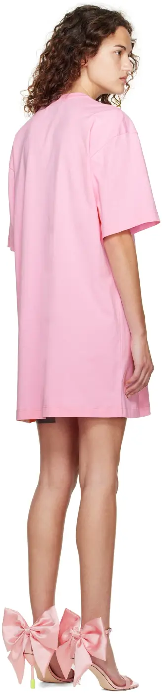 MSGM Pink Glittered Minidress