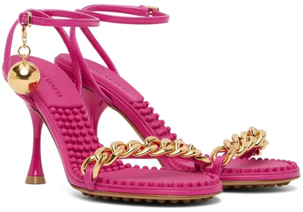 Bottega Veneta Dot Heeled Sandals