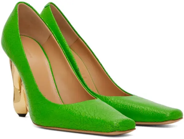 JW Anderson Cracked Calfskin Bubble Heels