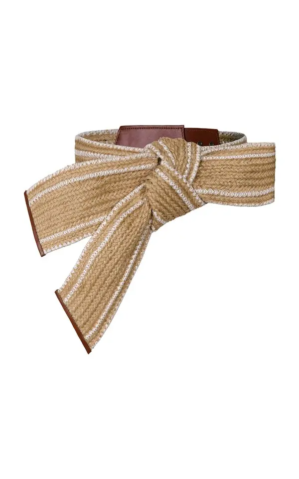 Johanna Ortiz Wind Whisper Tie-front Belt - Neutral