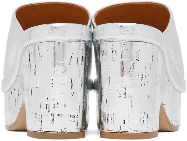 Chloé Silver Oli Platform Heeled Sandals