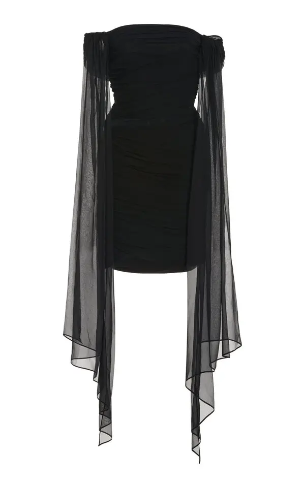 Givenchy Draped Mini Dress - Black