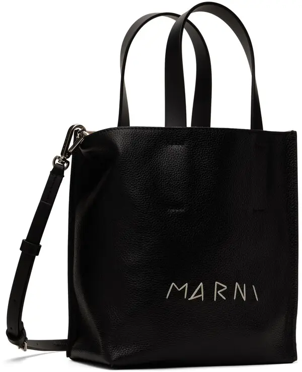 Marni Black Museo Soft Mini Tote