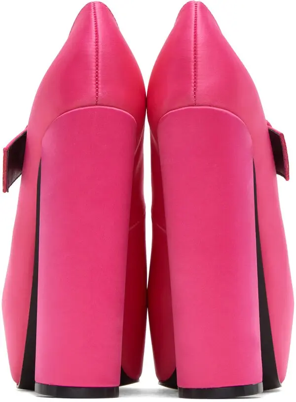 Versace Pink Hurley Platform Heels