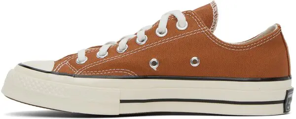 CONVERSE Orange Chuck 70 Low Top Sneakers