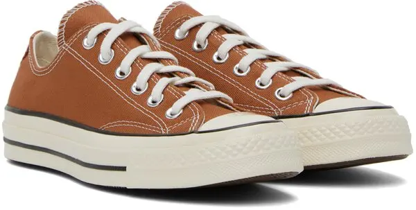 CONVERSE Orange Chuck 70 Low Top Sneakers