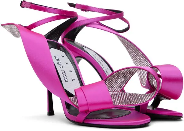 AREA Sergio Rossi Edition Marquise Heeled Sandals