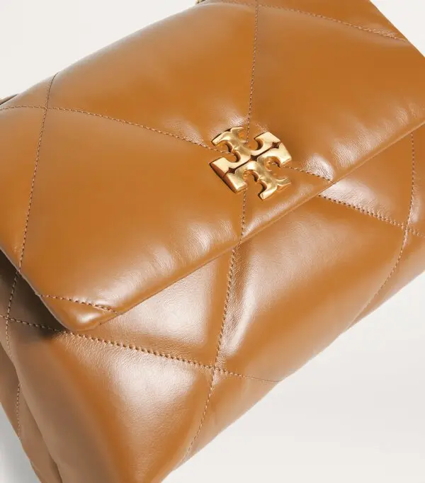 Tory Burch Leather Kira Shoulder Bag - Brown