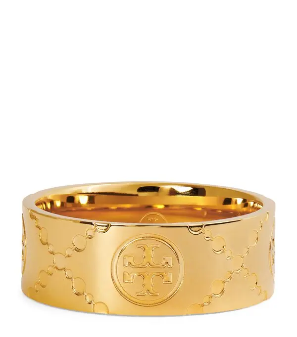 Tory Burch Double T Monogram Ring - Gold