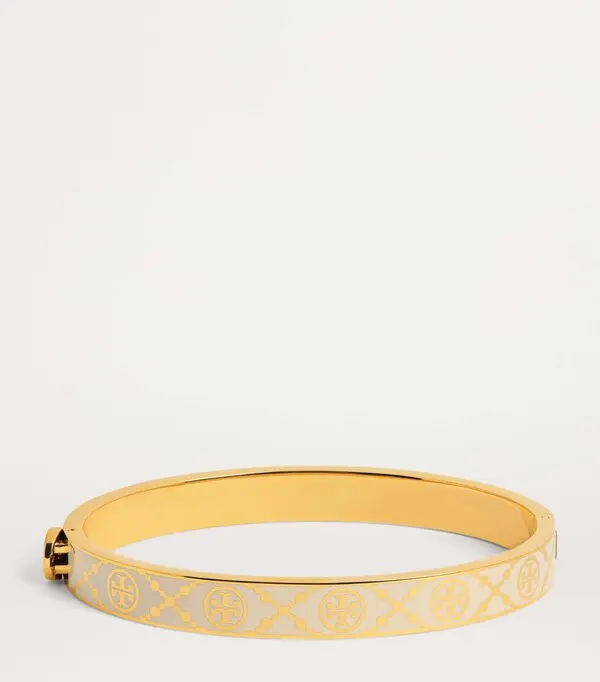 Tory Burch Double T Monogram Hinge Bangle