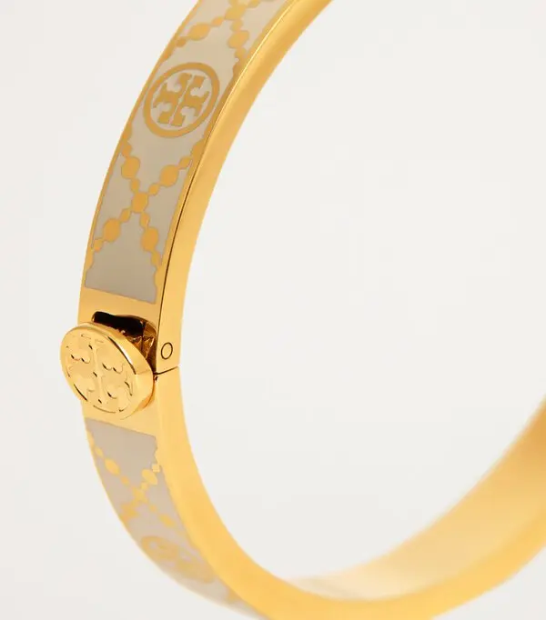 Tory Burch Double T Monogram Hinge Bangle