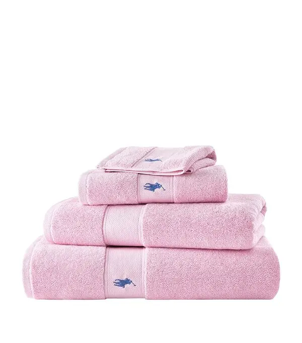 Ralph Lauren Polo Player Bath Towel - Pink