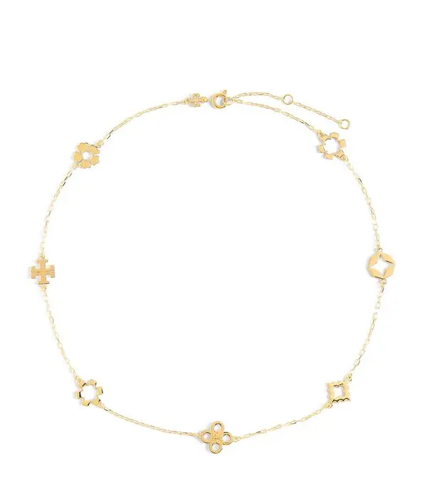 Tory Burch Kira Clover Chain Necklace - Gold
