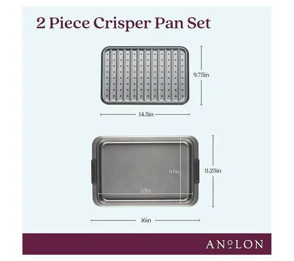 ANOLON Advanced Bakeware Nonstick Sheet Pan And Crisper Set
