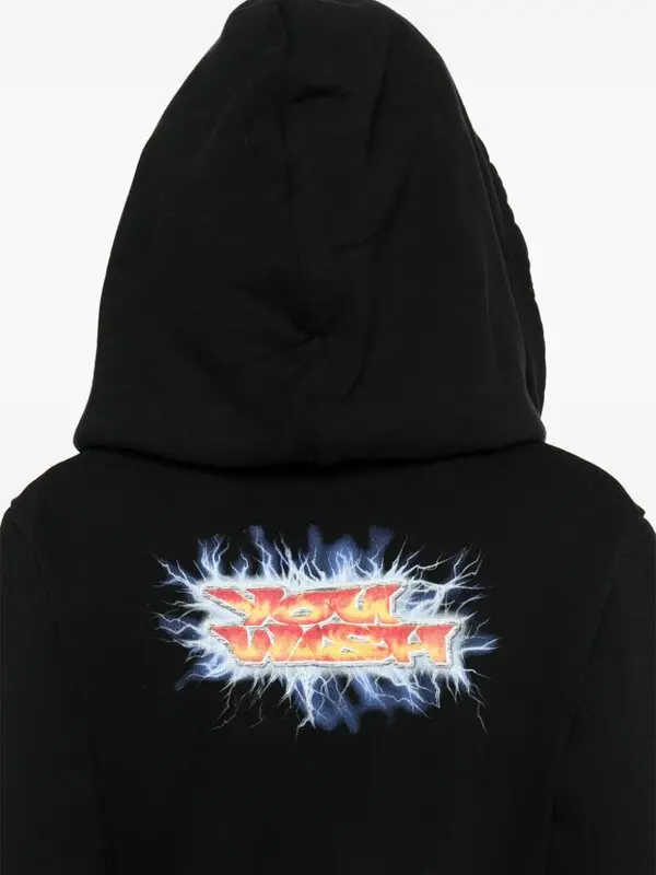 ABRA Graphic-print Hoodie Mini Dress