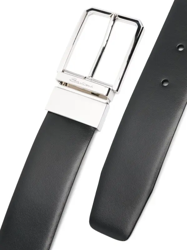 Santoni Reversible Leather Belt