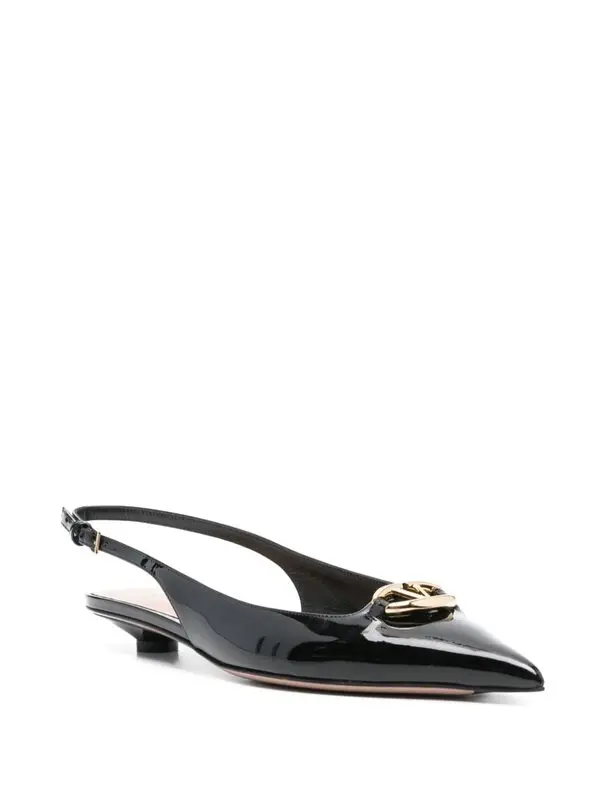 Valentino Garavani Vlogo Ballerina - Black