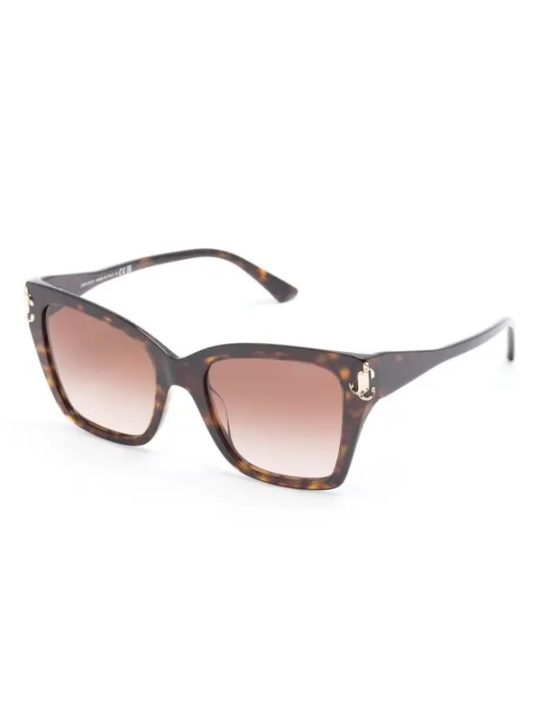 JIMMY CHOO Kira Oversized Sunglasses - Brown